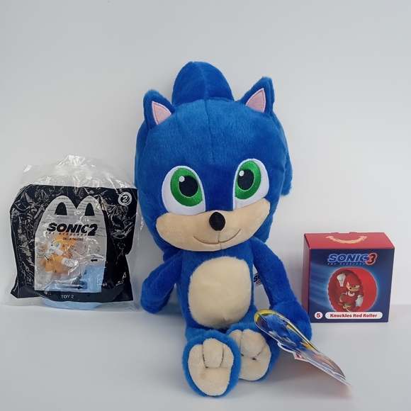 Sonic The Hedgehog | Toys | Sonic Bundle Plushie 2 Mcdonalds Toys ...